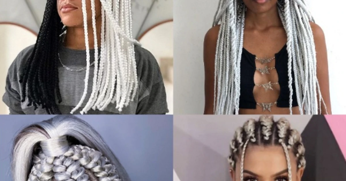 12 White Braids Hairstyles